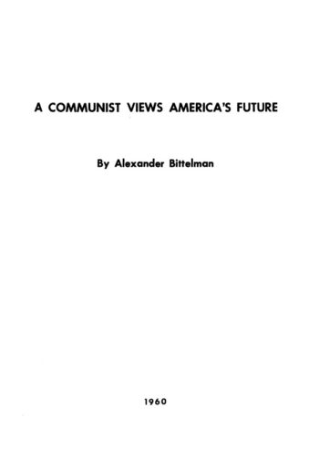 THE COMMUNIST CONSPIRACY