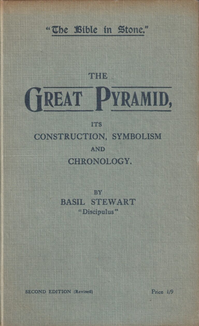 THE BIBLE IN STONE. THE GREAT PYRAMID: ITS CONSTRUCTION, SYMBOLISM AND ...